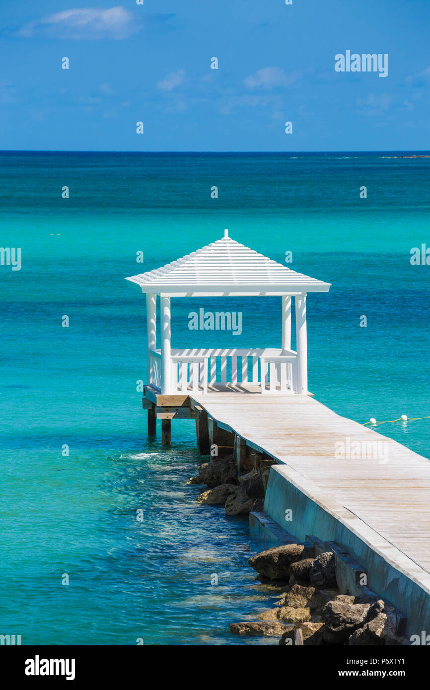 Caribbean, Bahamas, Providence Island, Jetty Stock Photo - Alamy
