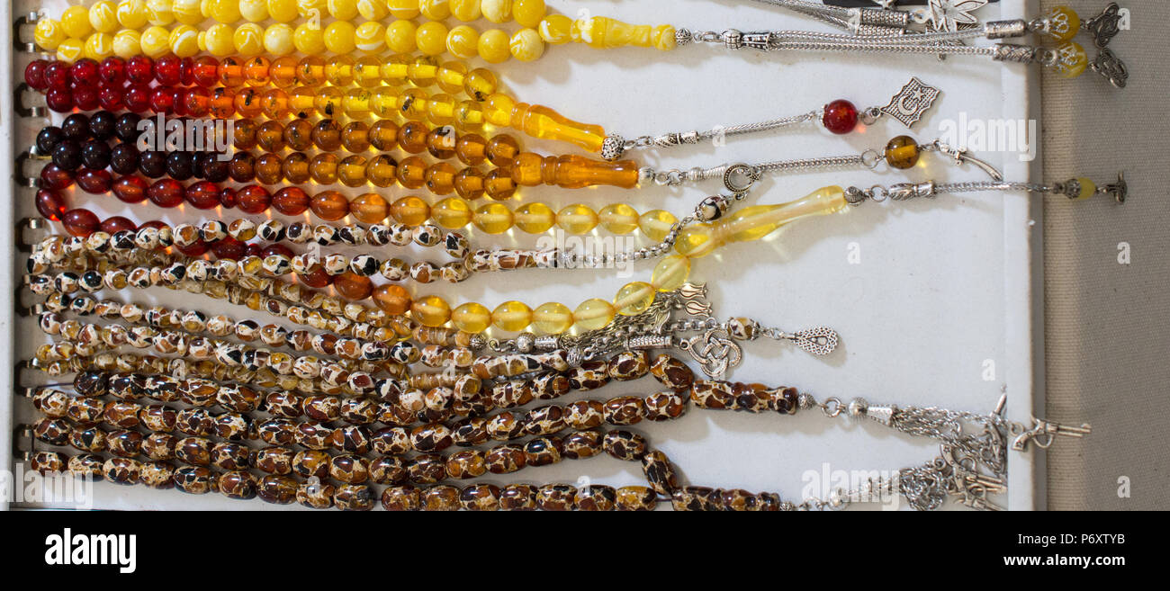 Set of praying beads of various colors Stock Photo - Alamy