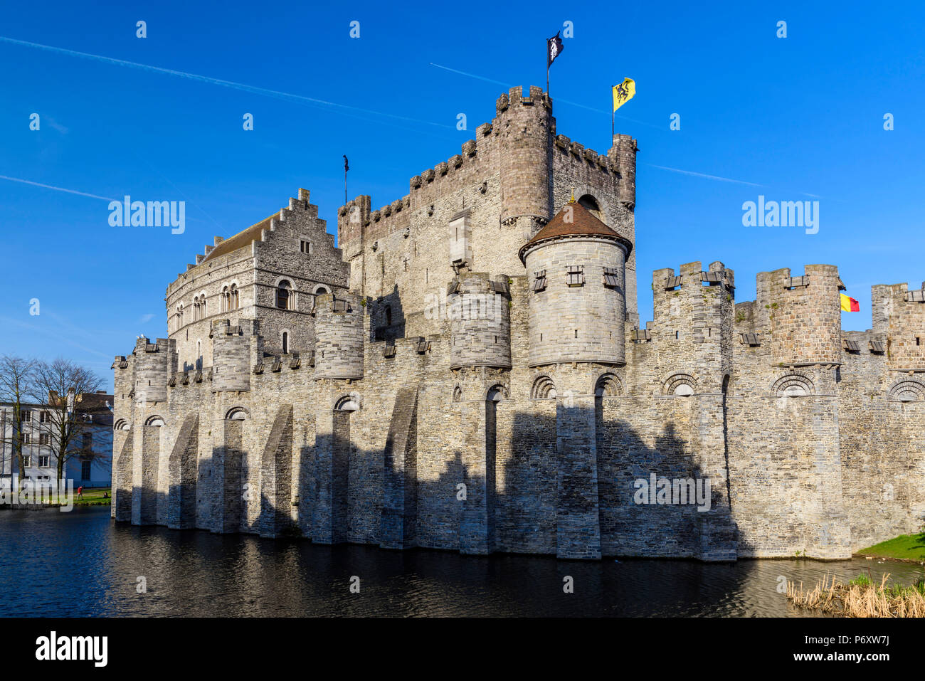 Gravensteen castle, Ghent, East Flanders, Belgium Stock Photo - Alamy