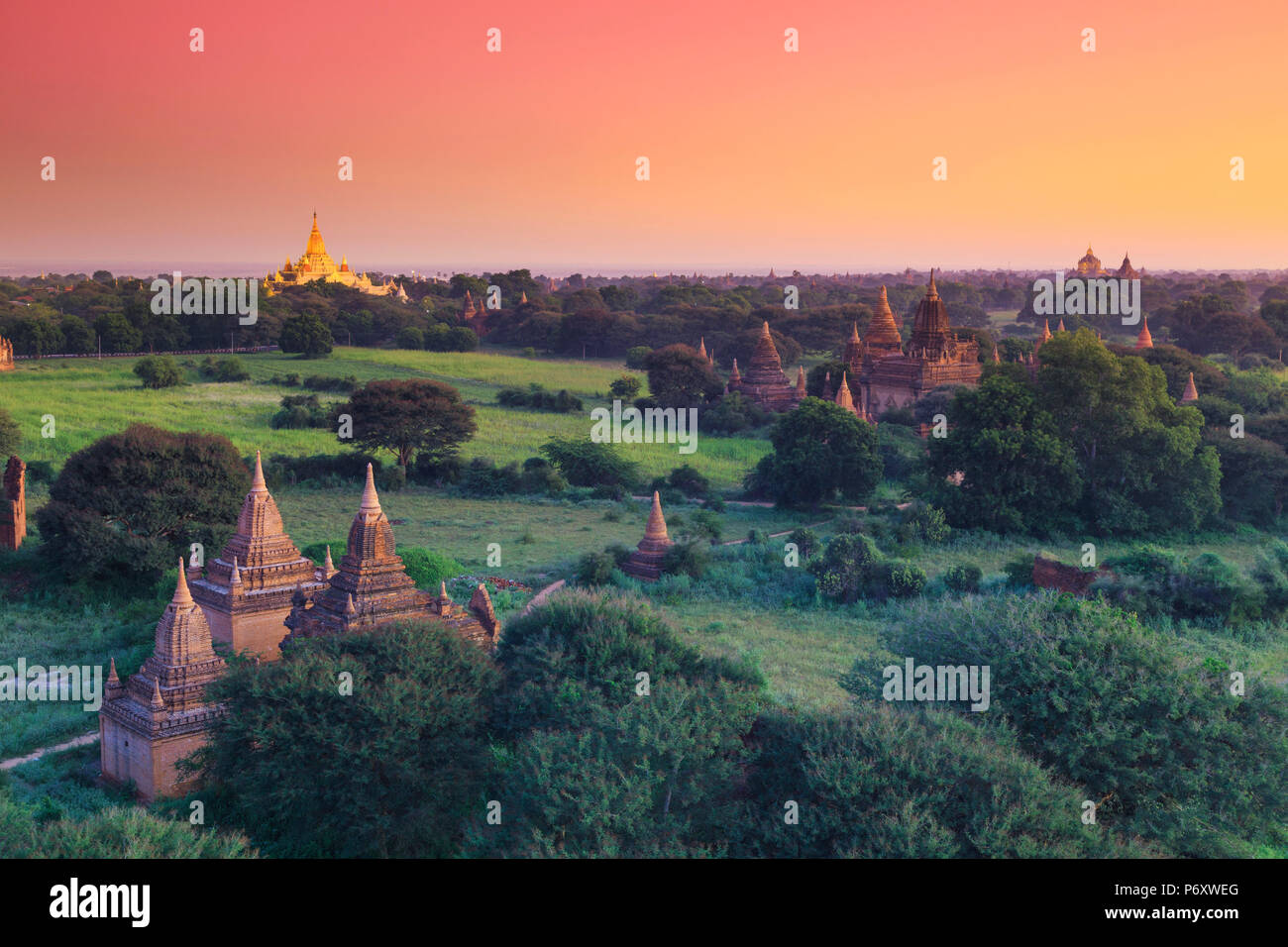 Myanmar (Burma), Temples of Bagan (Unesco world Heritage Site Stock ...