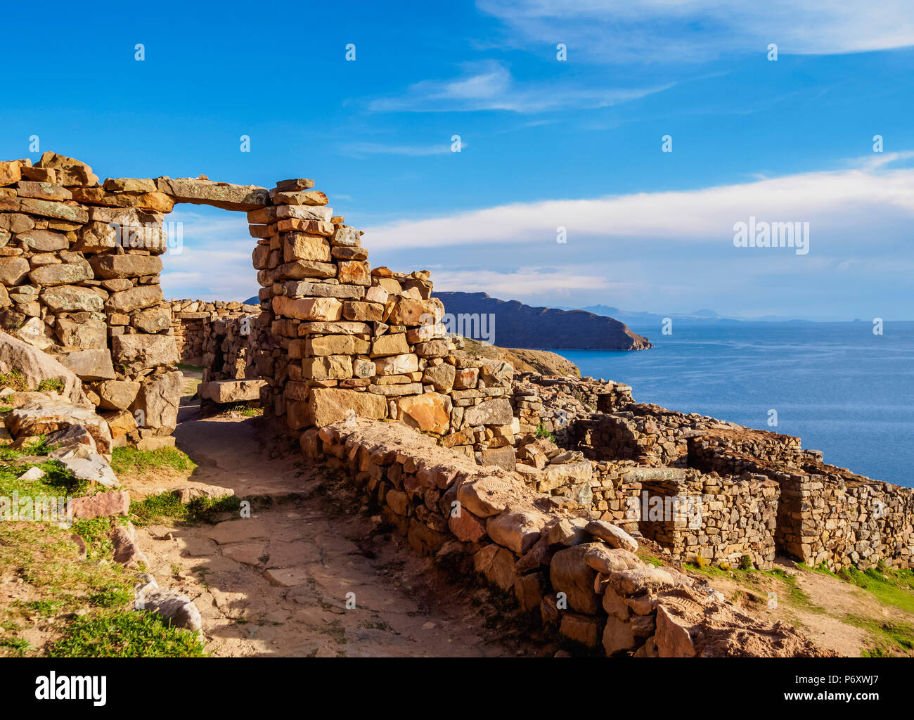 Chinkana Ruins, Island of the Sun, Titicaca Lake, La Paz Department ...