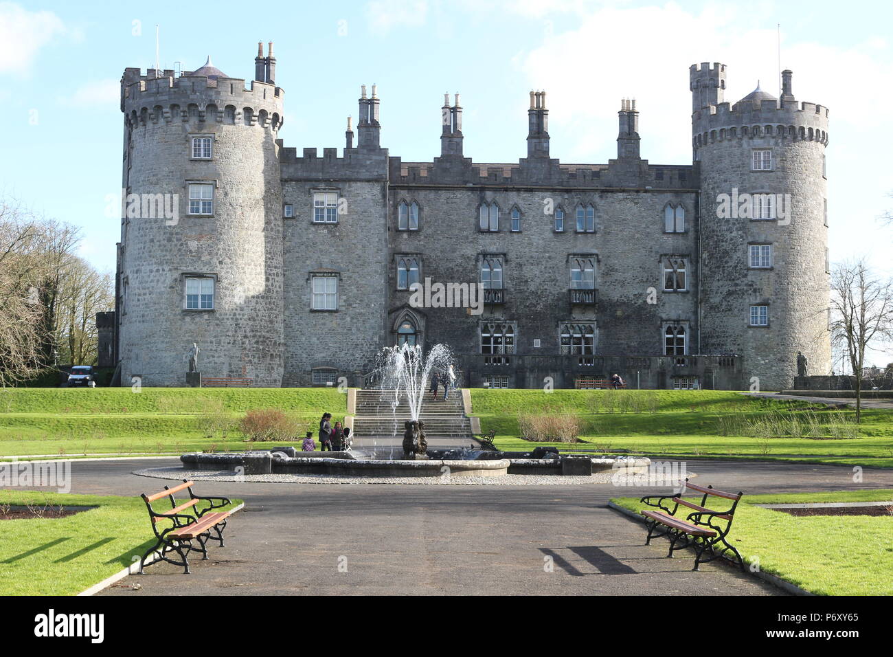 Kilkenny Castle. Historic landmark in the town of Kilkenny in Ireland ...