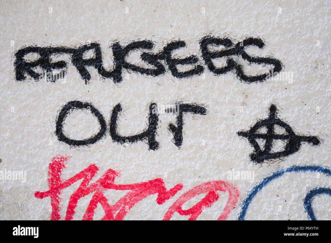 Nationalist signs, Bastion social, Lyon, france Stock Photo - Alamy