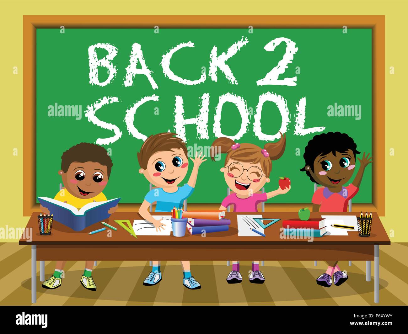 2 boys friends Stock Vector Images - Alamy