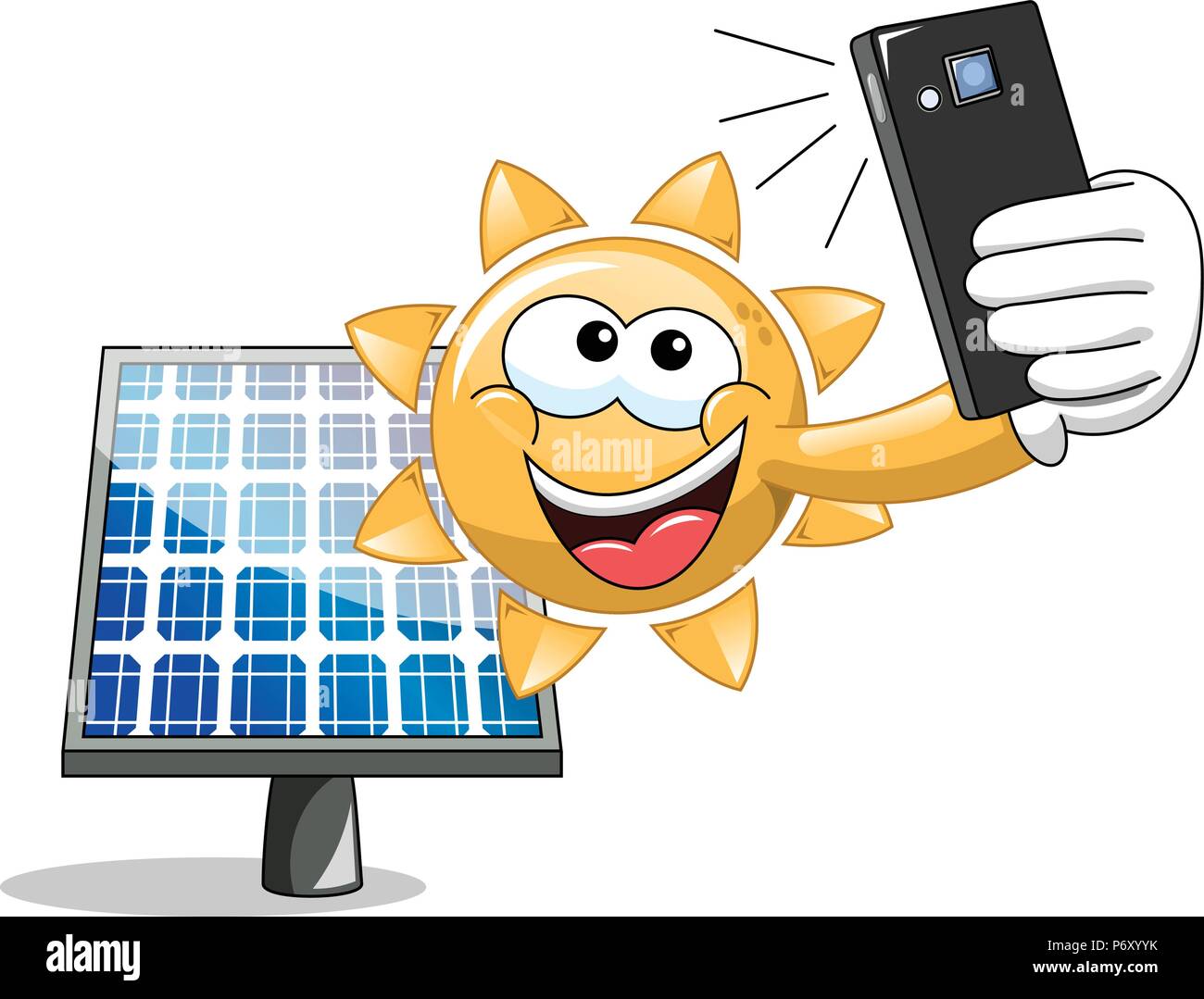 Photovoltaic solar cells Stock Vector Images - Alamy