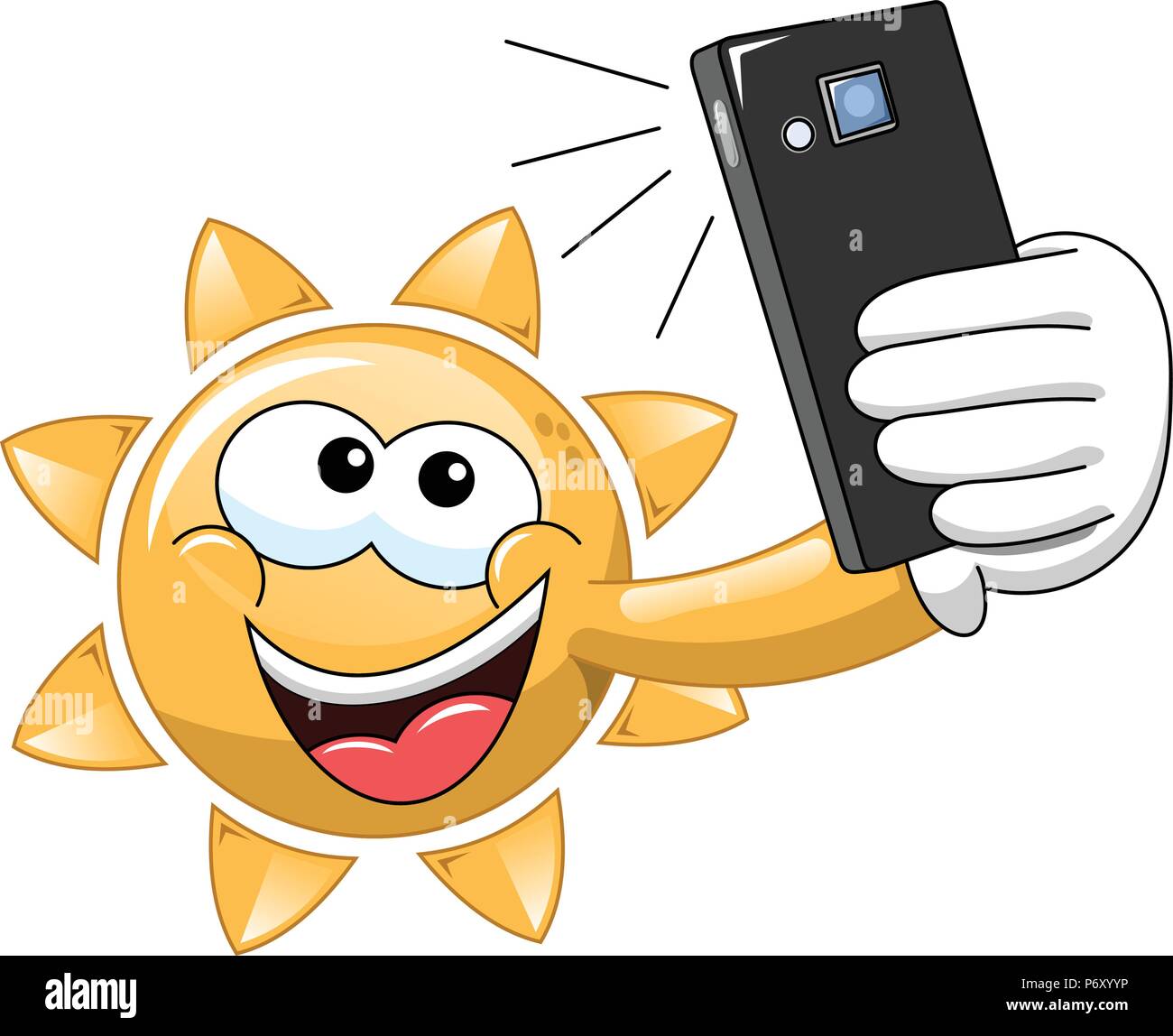 Taking the sun Stock Vector Images - Alamy