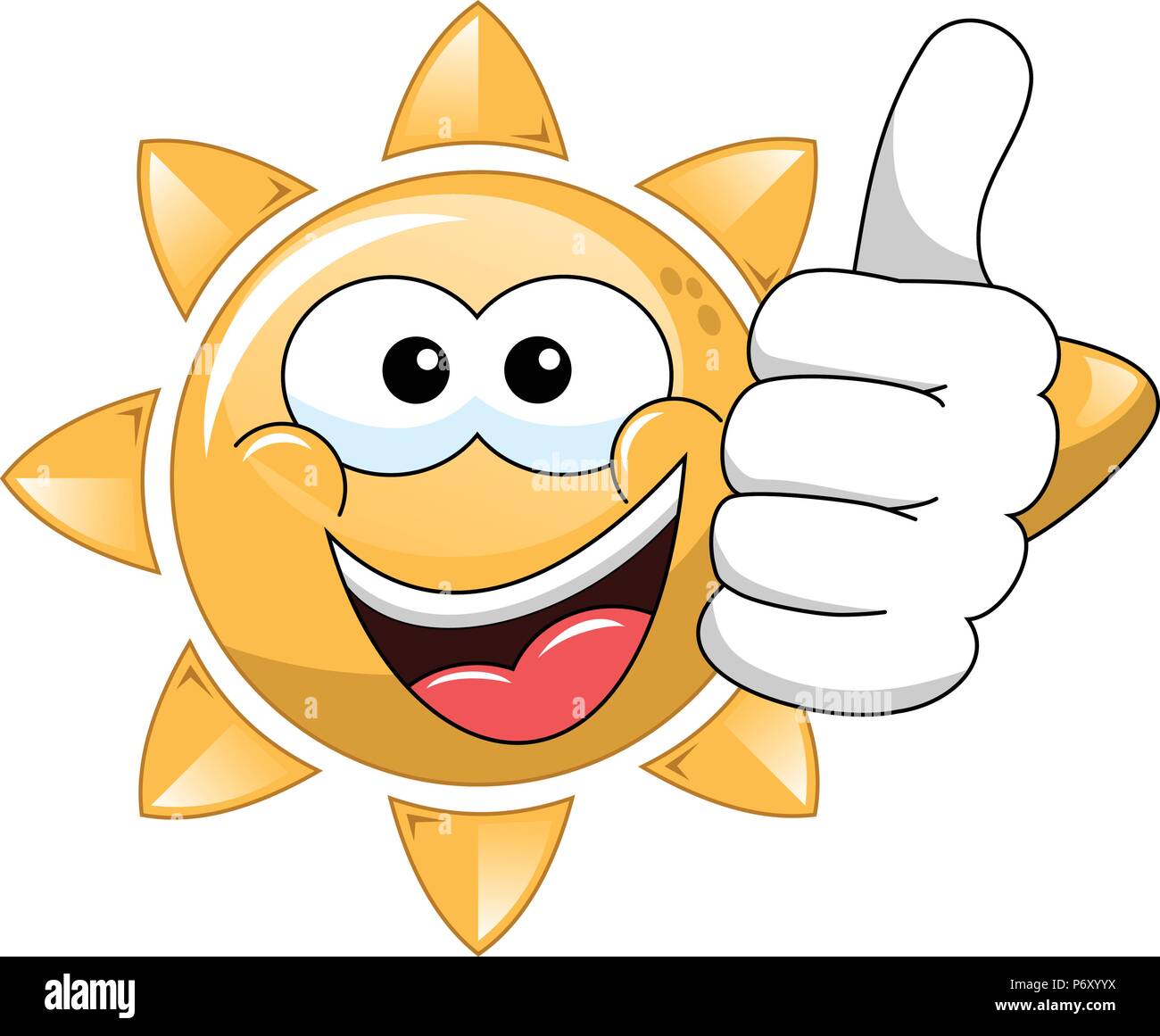 Smiling Sun Thumbs Up