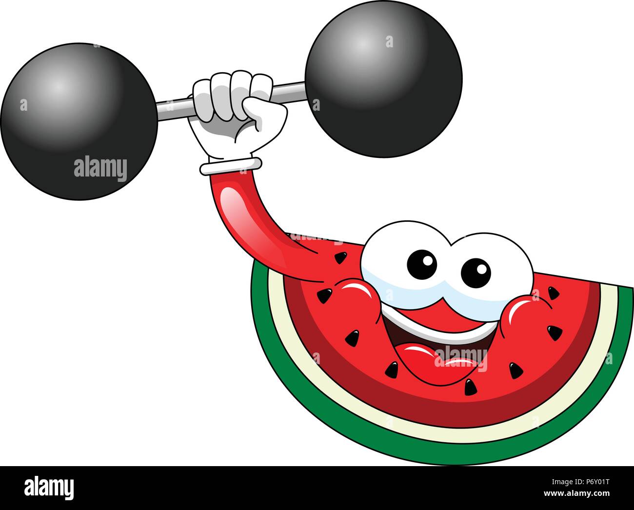 Smiling watermelon fruit cartoon character hi-res stock photography and ...