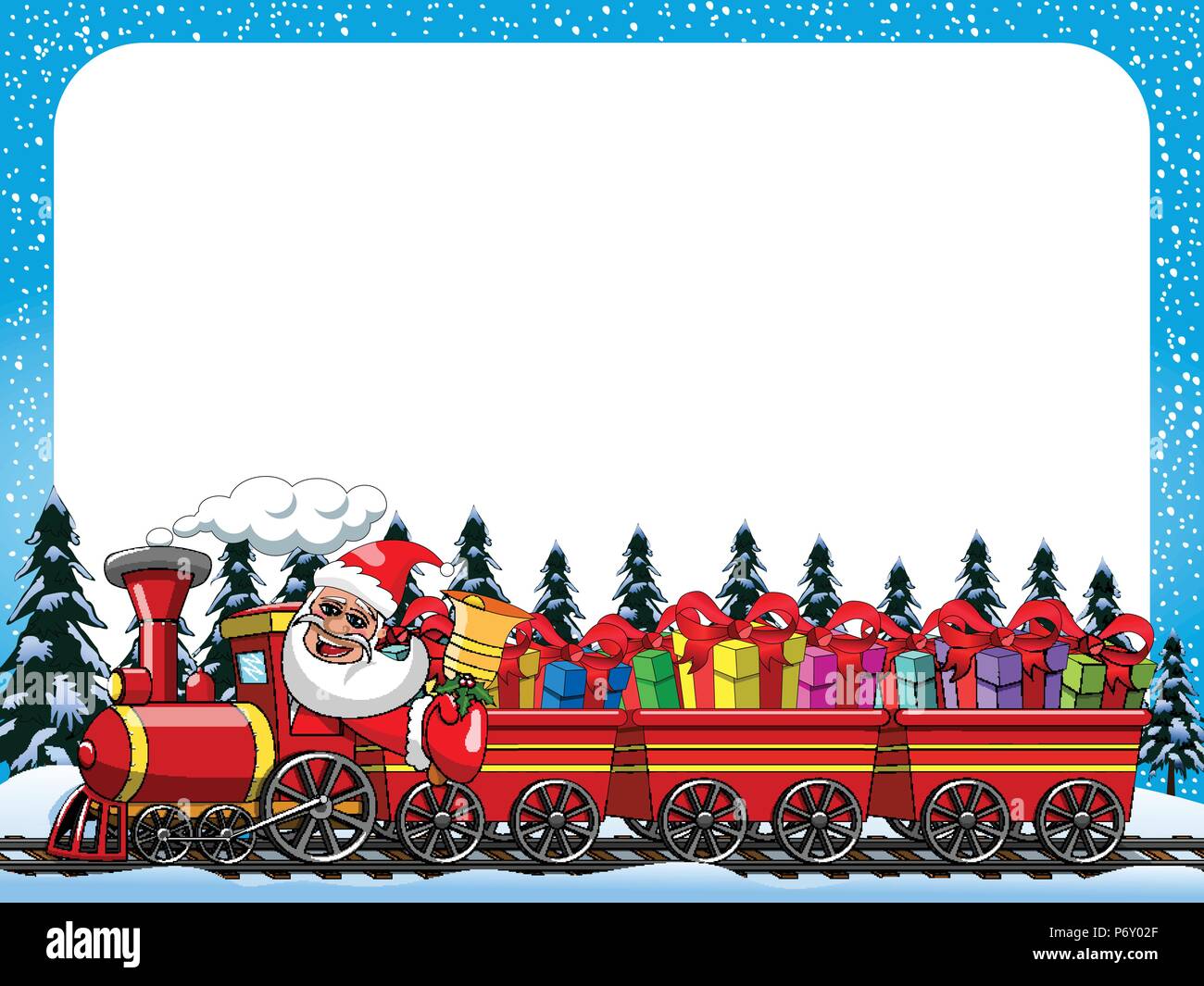 Big steam locomotive Stock Vector Images - Alamy