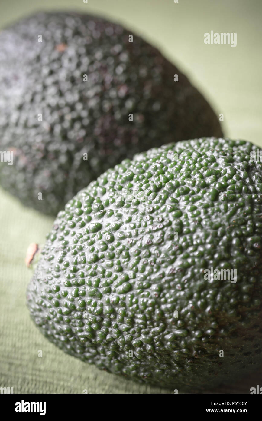 Hass avocados close up Stock Photo - Alamy