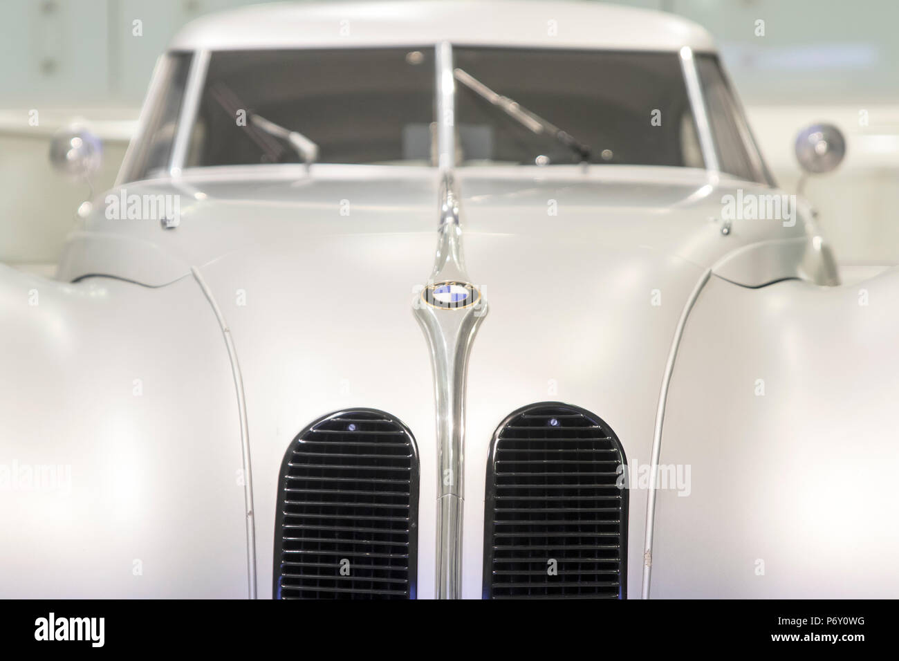 Prototype old bmw car bmw museum in Munich Stock Photo - Alamy