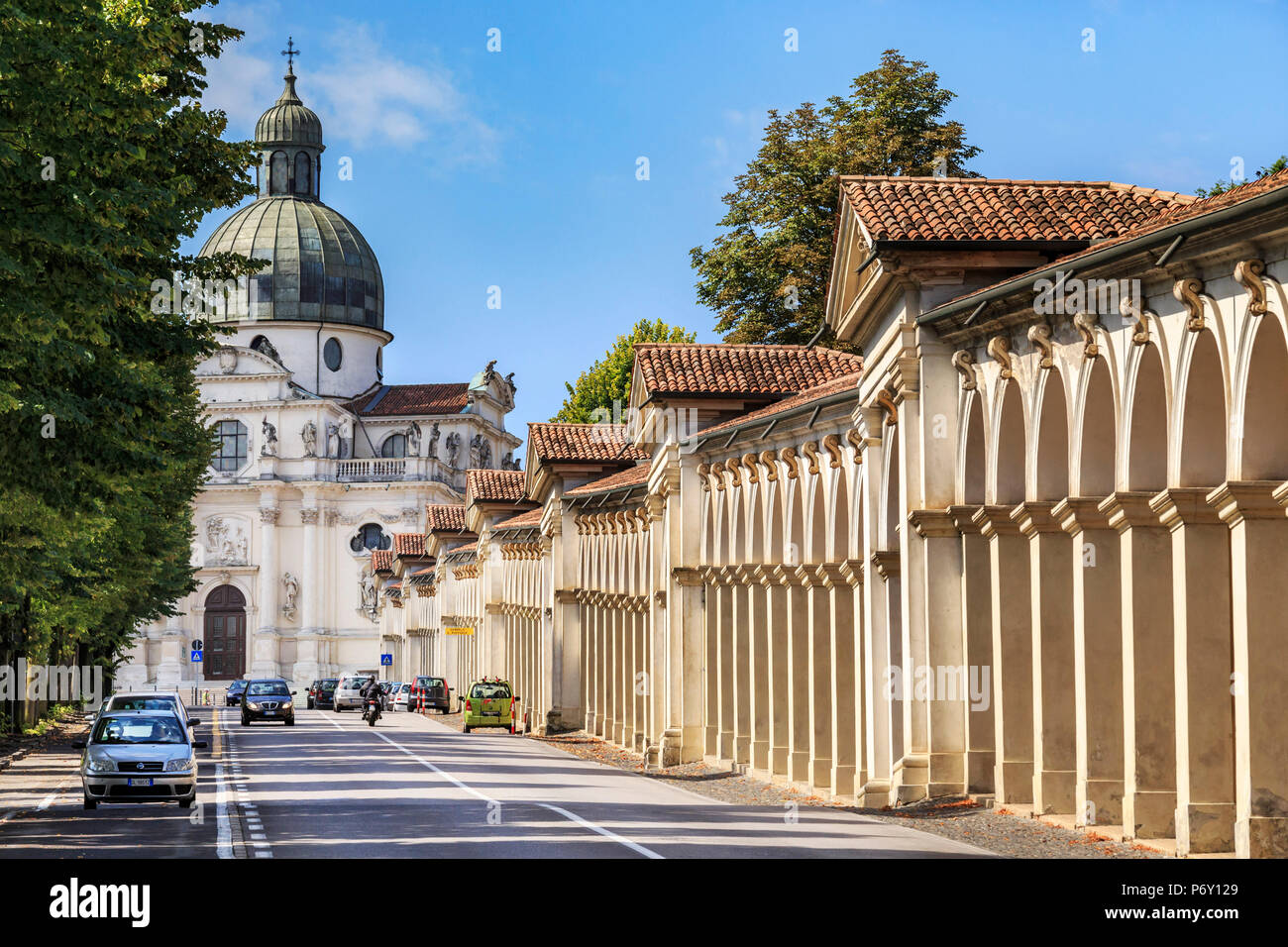 Italy, Italia. Veneto. Vicenza. Santuario di Monteberico. Monte Berico ...