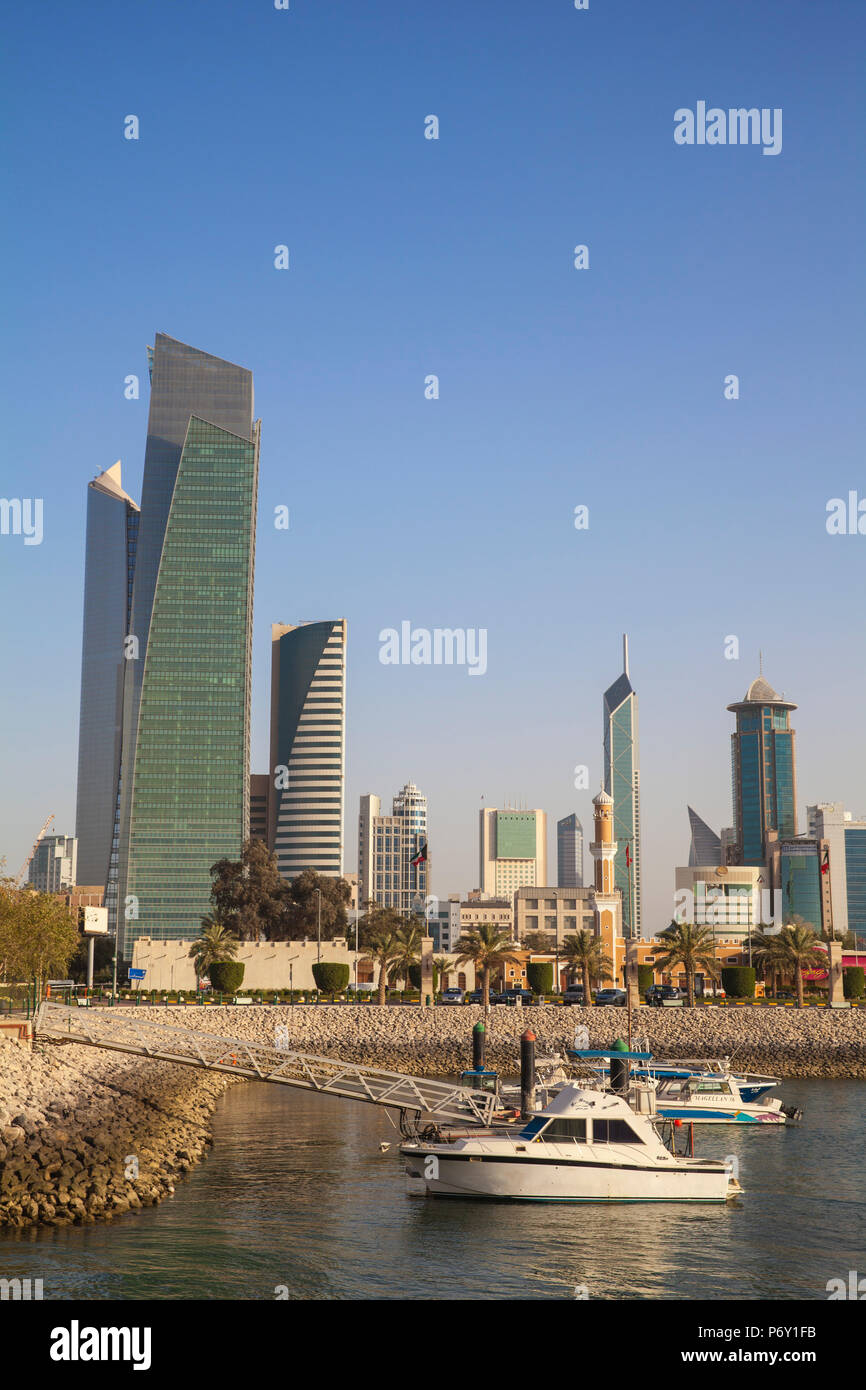 Kuwait, Kuwait City, City view from Souk Shark Shopping Center and ...