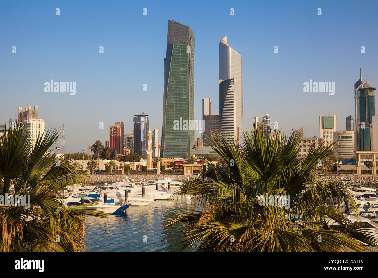 Kuwait, Kuwait City, City view from Souk Shark Shopping Center and ...