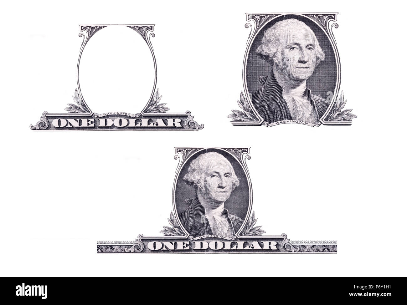 One dollar bill background Cut Out Stock Images & Pictures - Alamy