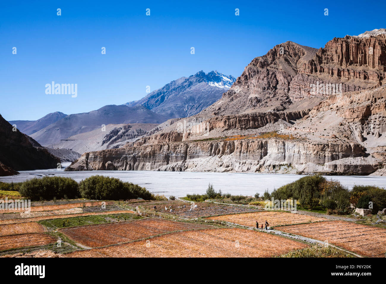 Landscape near Chhusang, Upper Mustang region, Nepal Stock Photo - Alamy