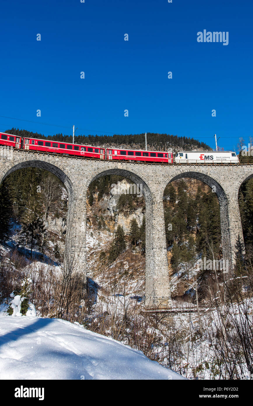 Albula railway albula railroad train hi-res stock photography and ...