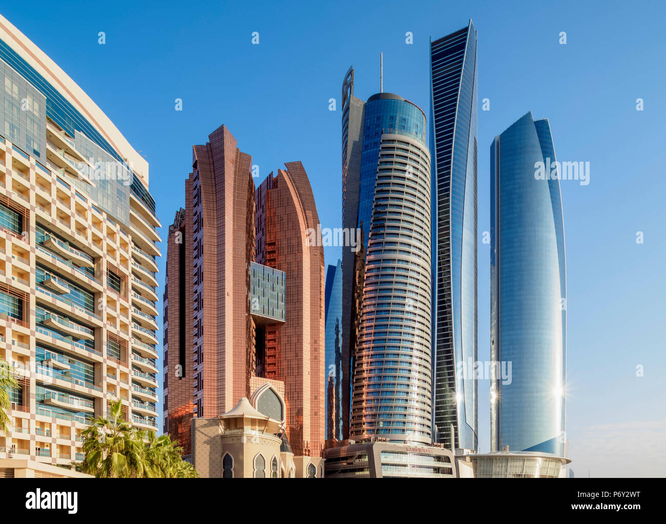 Etihad Towers, Abu Dhabi, United Arab Emirates Stock Photo - Alamy