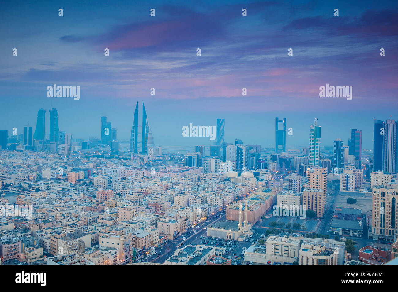Bahrain, Manama, View of city skyline Stock Photo - Alamy