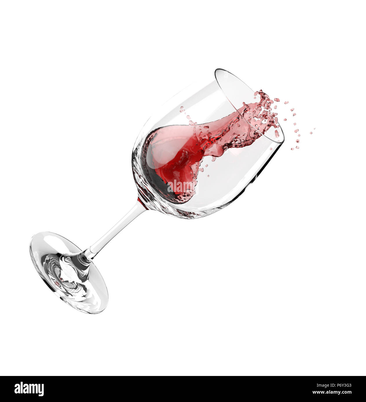 red wine splash in glass isolated on a white background Stock Photo - Alamy