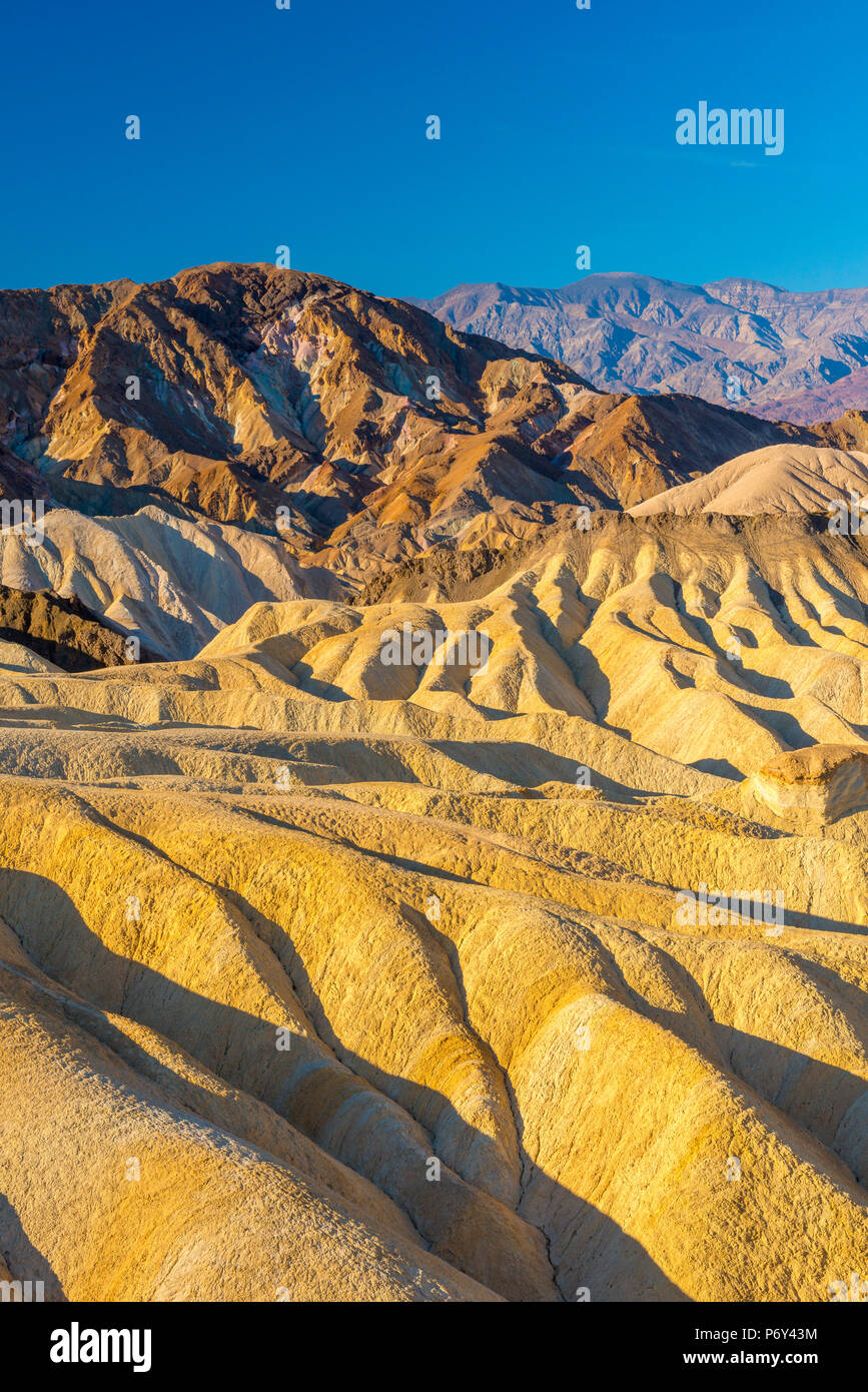 USA, California, Death Valley National Park, Zabriskie Point, Panamint ...