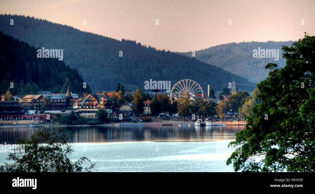 French rural landscape in mountain area with dramatic skies Stock Photo ...