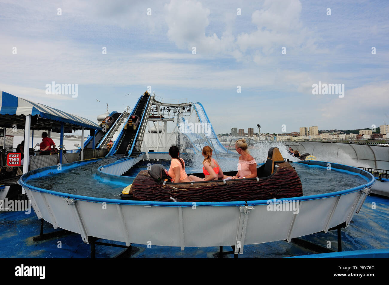 Log ride on Brighton Palace Pier, English Seaside Town, Brighton & Hove ...