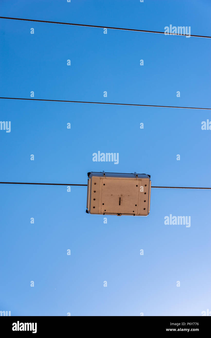 cableway against the sky, transport at height and tourist attraction ...