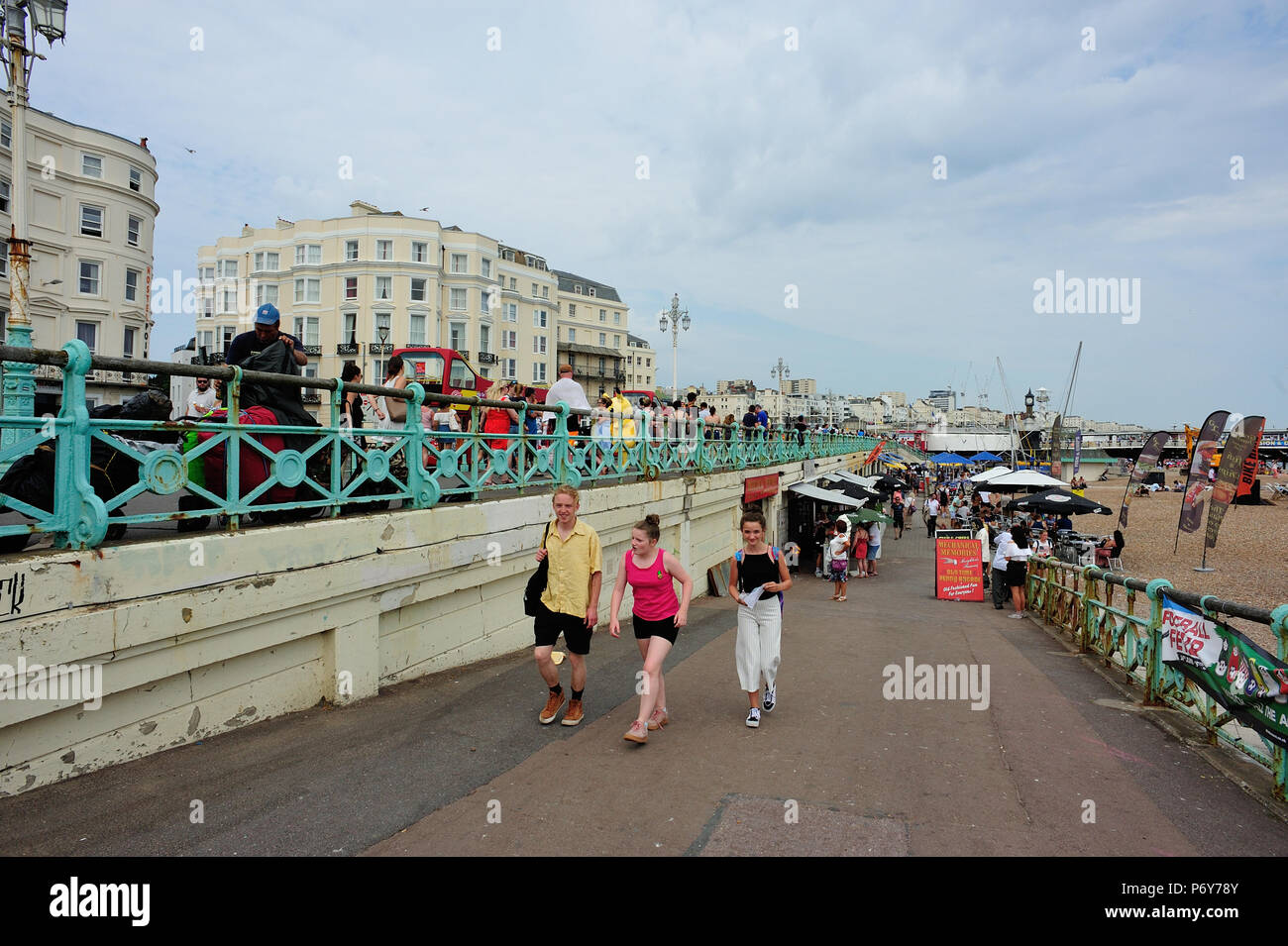 English Seaside Town, Brighton & Hove, East Sussex, England, UK Stock ...