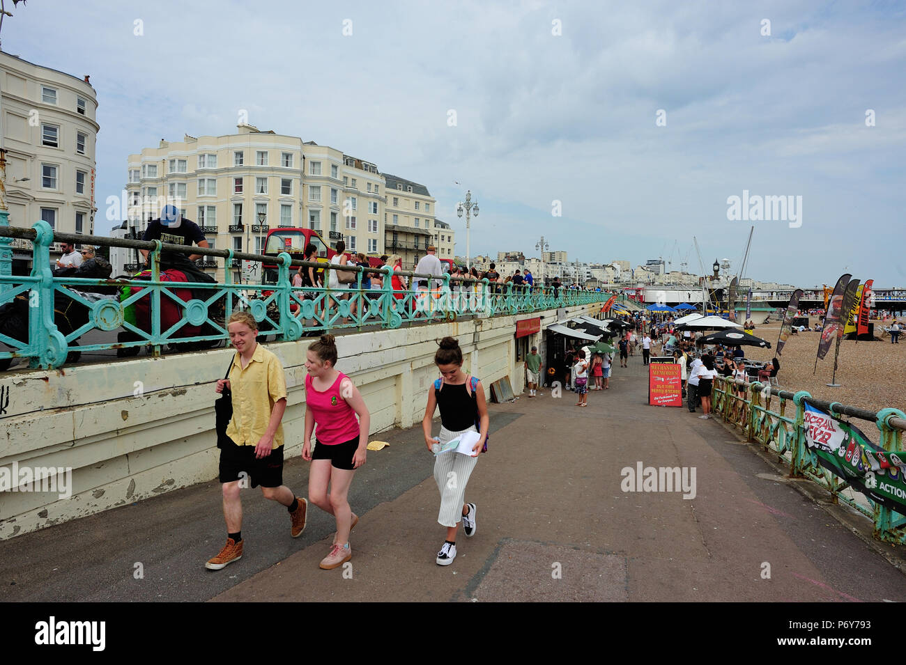 English Seaside Town, Brighton & Hove, East Sussex, England, UK Stock ...