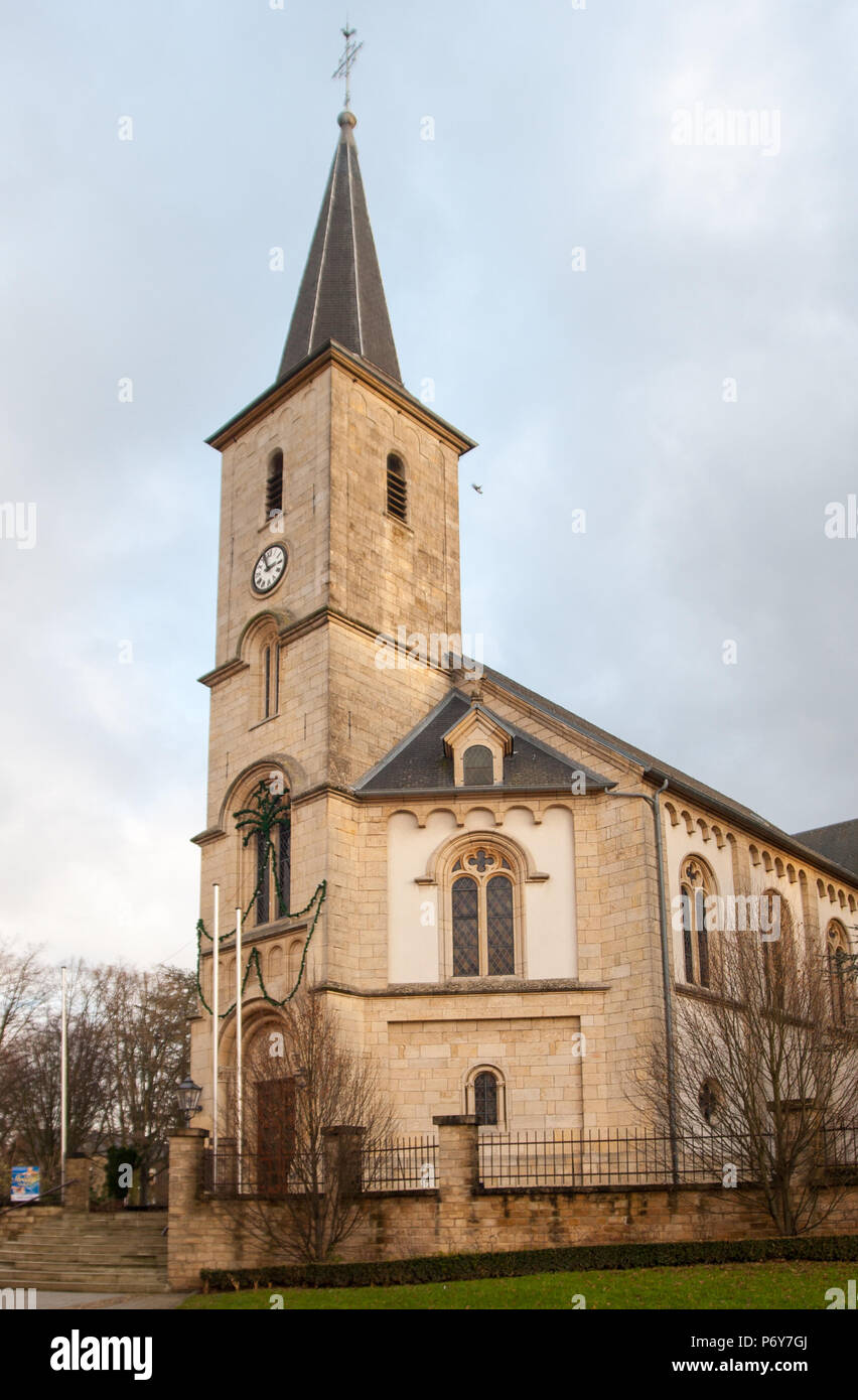 Church in Petange Stock Photo - Alamy