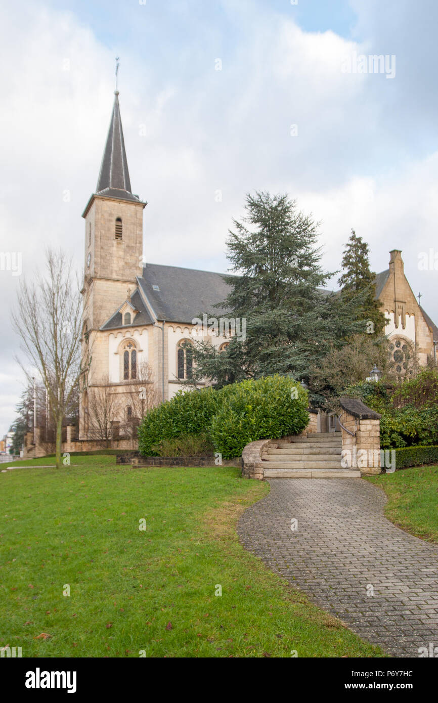 Church in Petange Stock Photo - Alamy