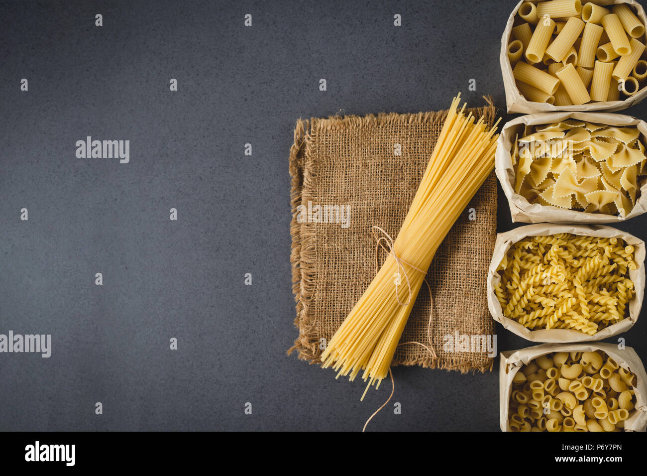 Tagliatelle pasta bag hi-res stock photography and images - Alamy