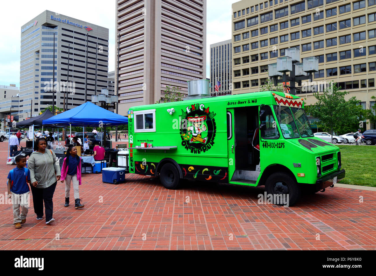 Mexican On The Run mobile food van selling Mexican food, Inner Harbor ...