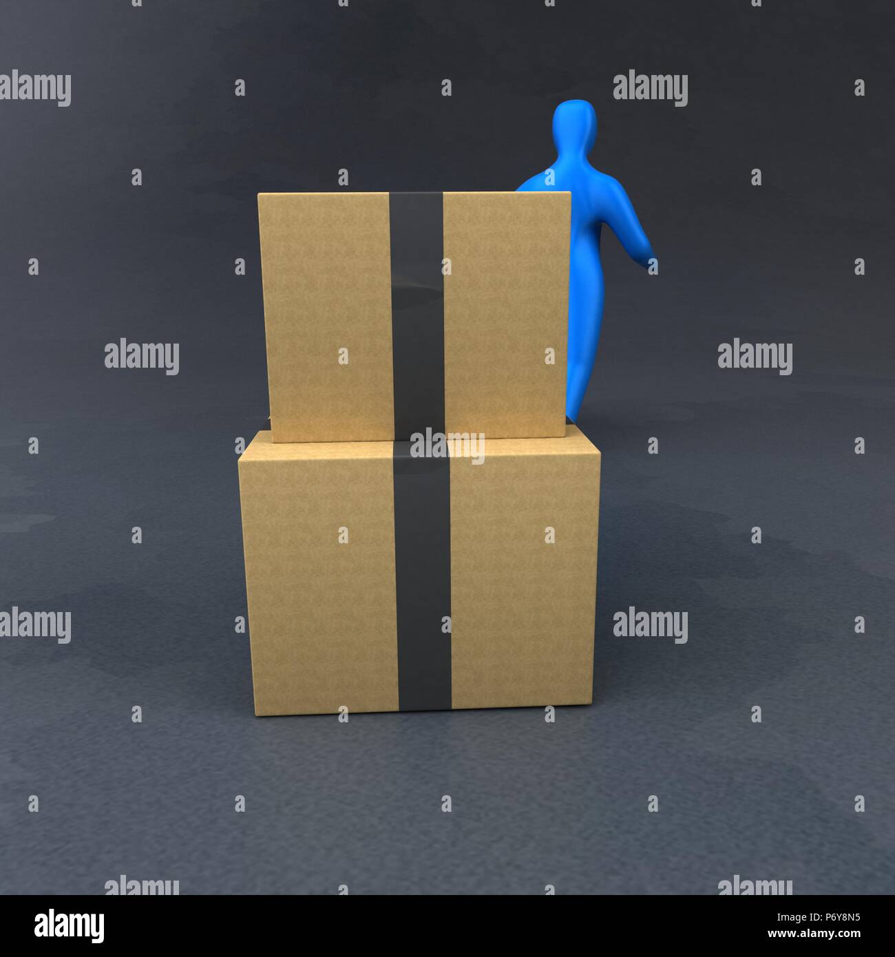 Burden symbol - 3D Illustration Stock Photo - Alamy