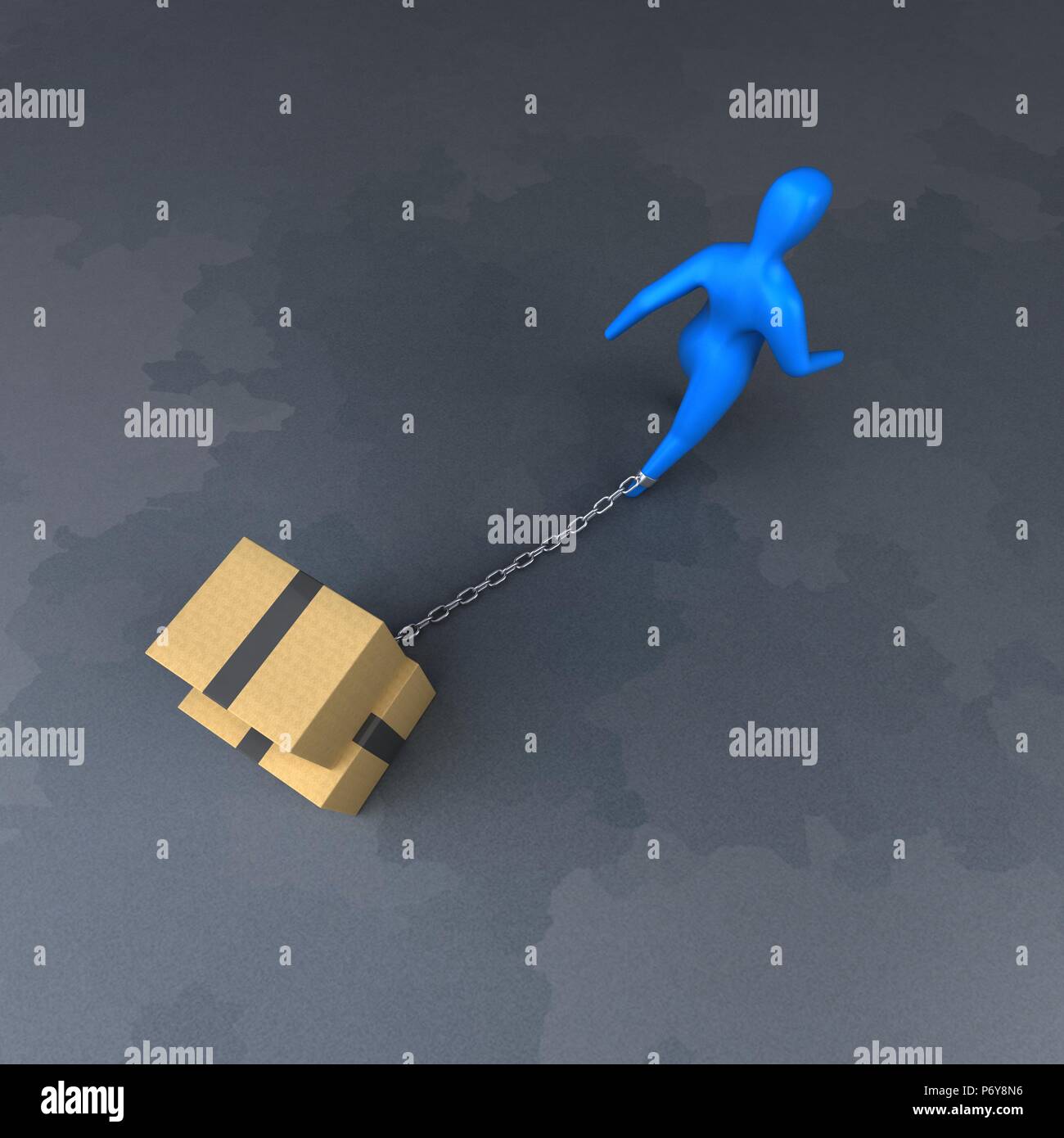 Burden symbol - 3D Illustration Stock Photo - Alamy