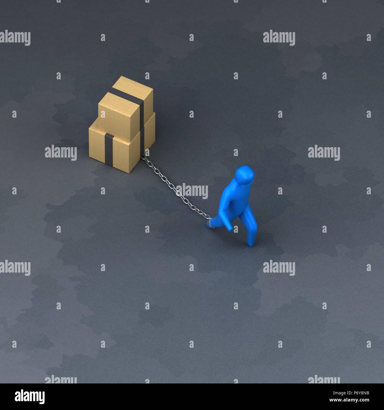 Burden symbol - 3D Illustration Stock Photo - Alamy