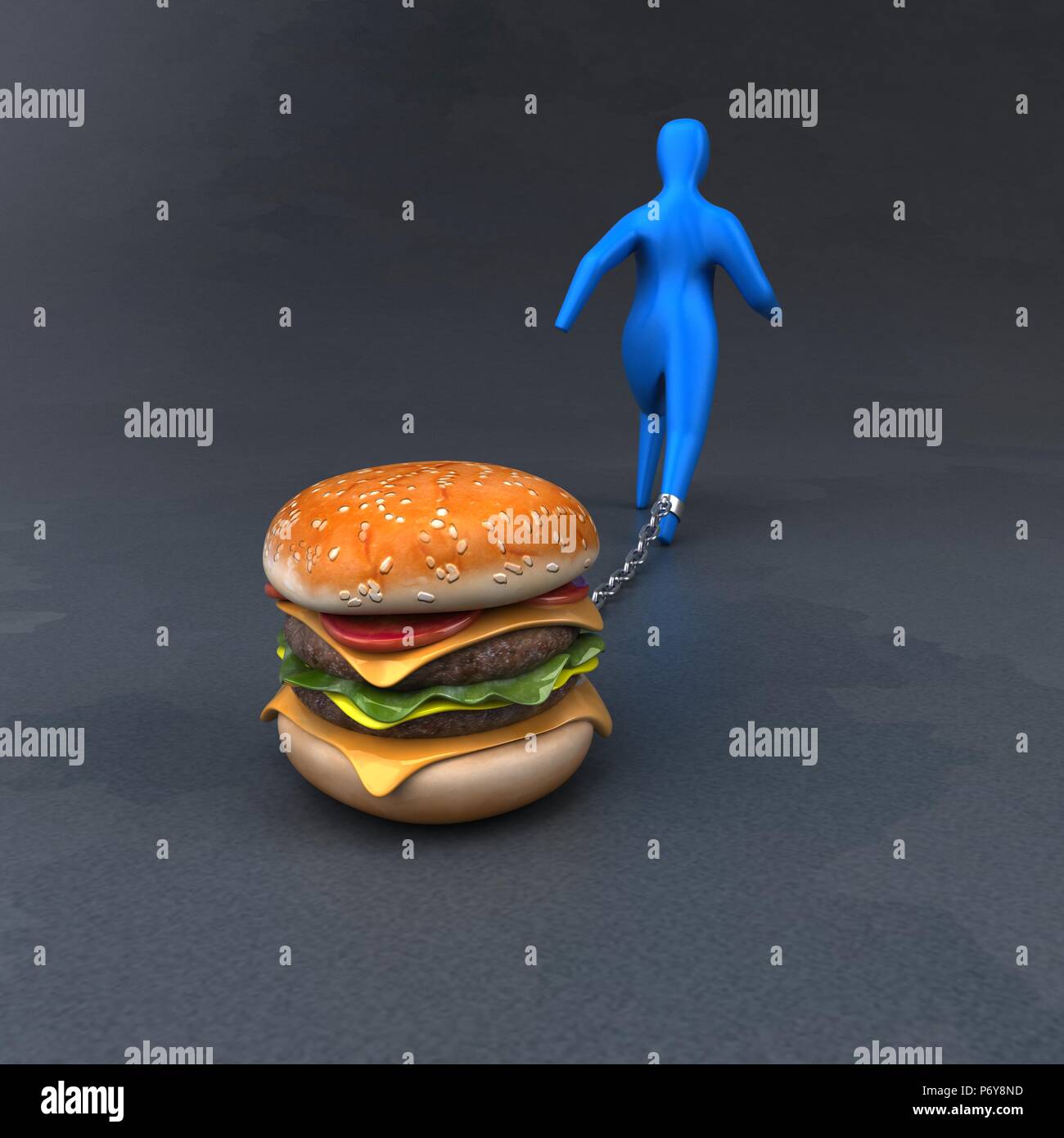 Burden symbol - 3D Illustration Stock Photo - Alamy