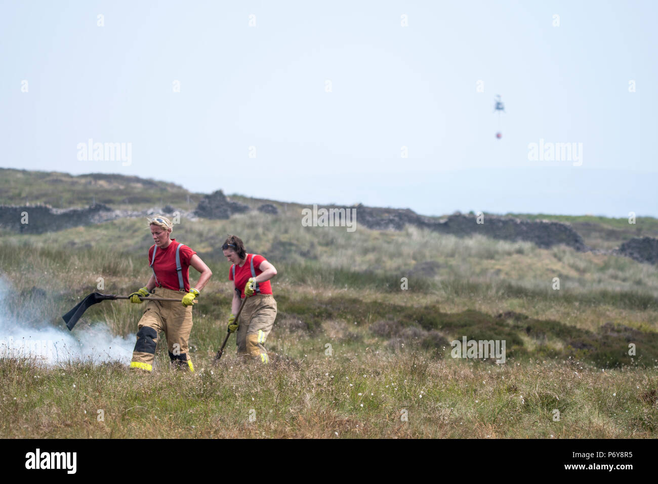 Fire flames smoke distance hi-res stock photography and images - Alamy
