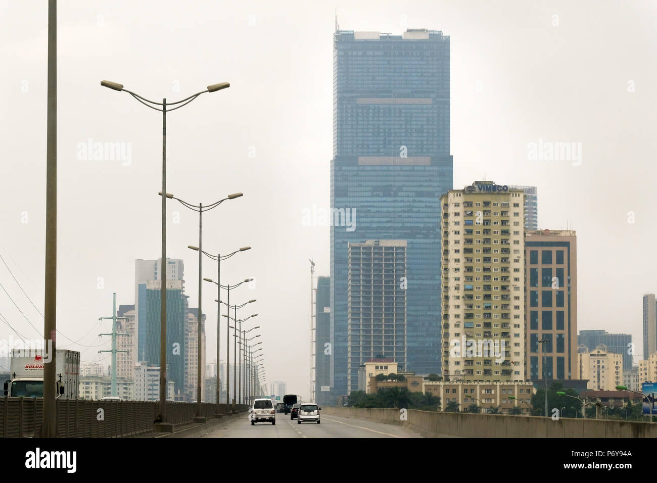 New and modern residential buildings in the suburbs of Hanoi, Vietnam ...