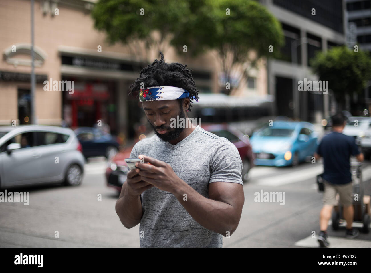 Los Angeles, USA - June 29: Unidentified random people in the streets ...