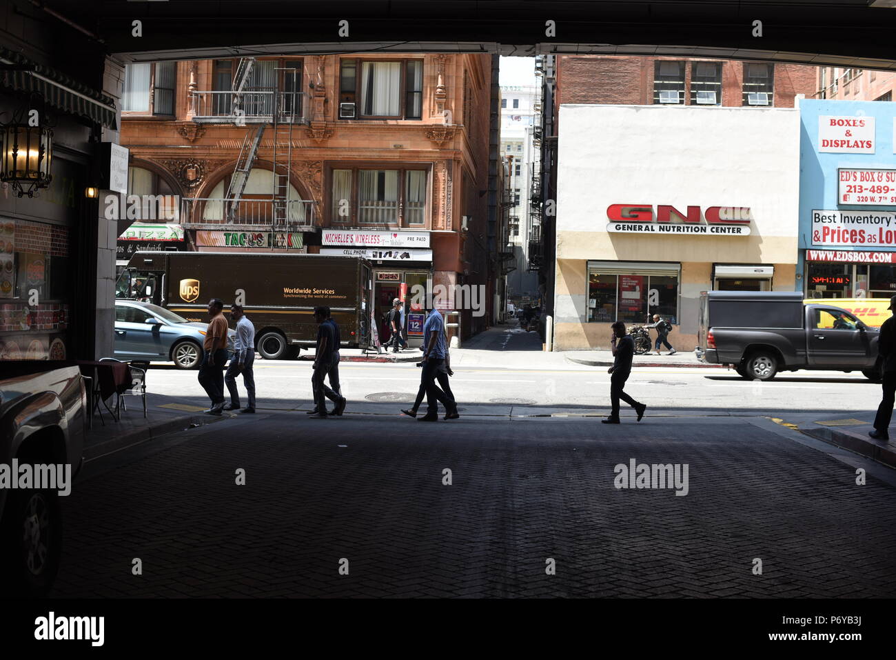 Los Angeles, USA - June 29: Unidentified random people in the streets ...