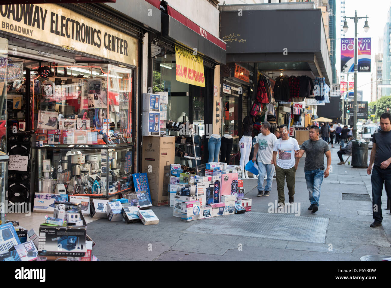 Los Angeles, USA - June 29: Unidentified random people in the streets ...