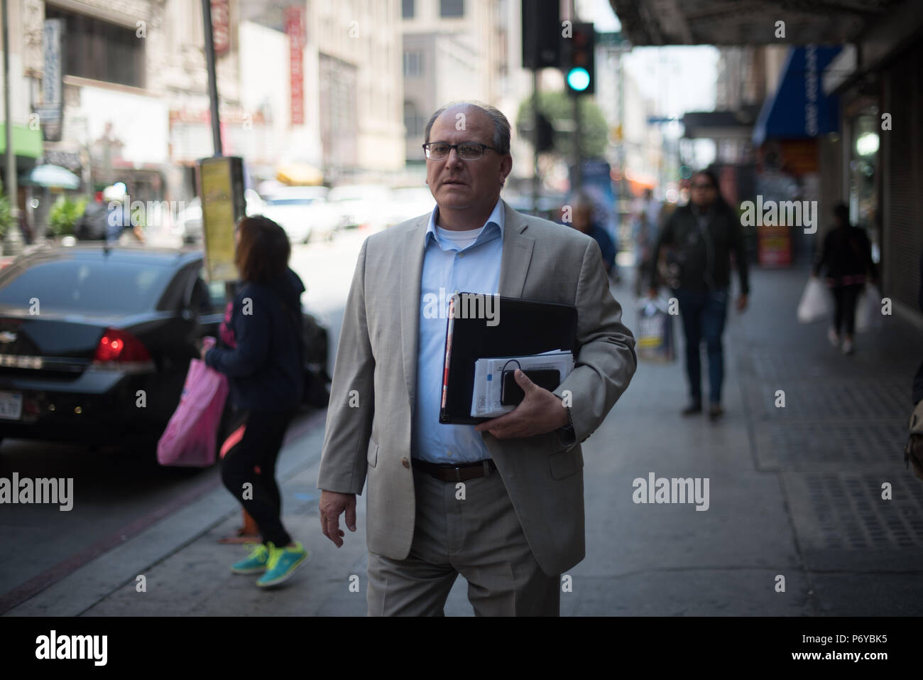 Los Angeles, USA - June 29: Unidentified random people in the streets ...