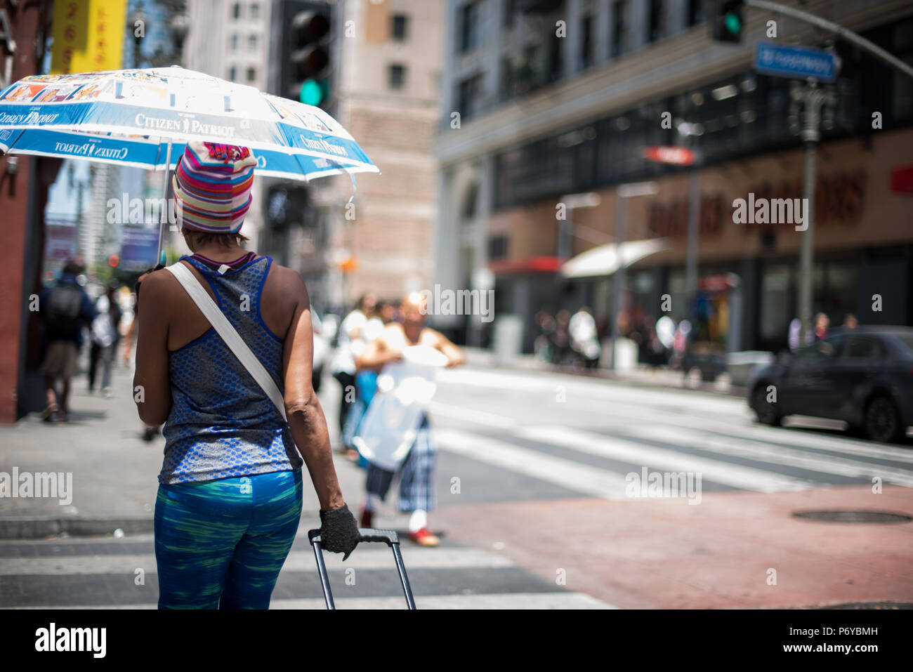Los Angeles, USA - June 29: Unidentified random people in the streets ...