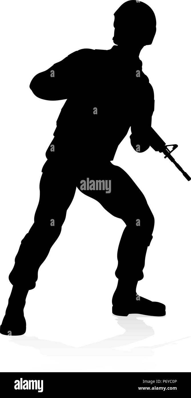 Military men running Cut Out Stock Images & Pictures - Alamy