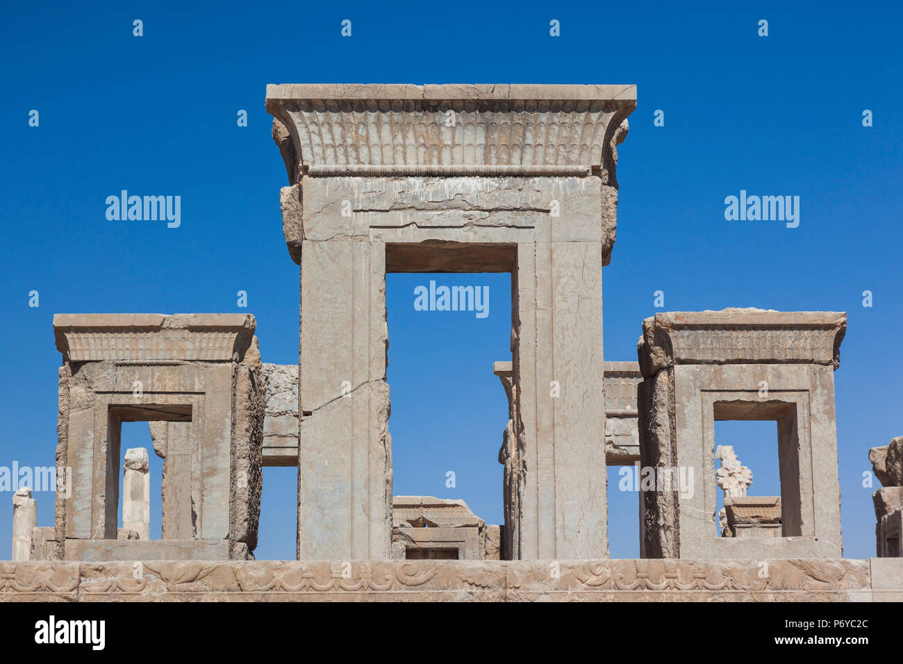 Iran, Central Iran, Persepolis, 6th century BC ancient city, Apadana ...