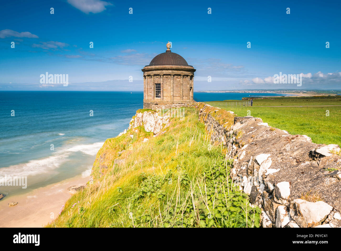 Mussenden temple, Castlerock, County Antrim, Ulster region, northern ...