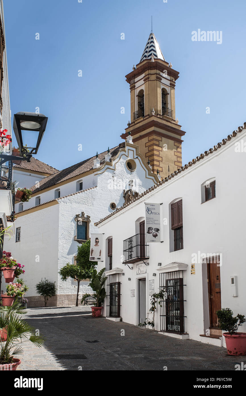 Iglesias Santa Maria de los Remedios in Estepona Stock Photo - Alamy
