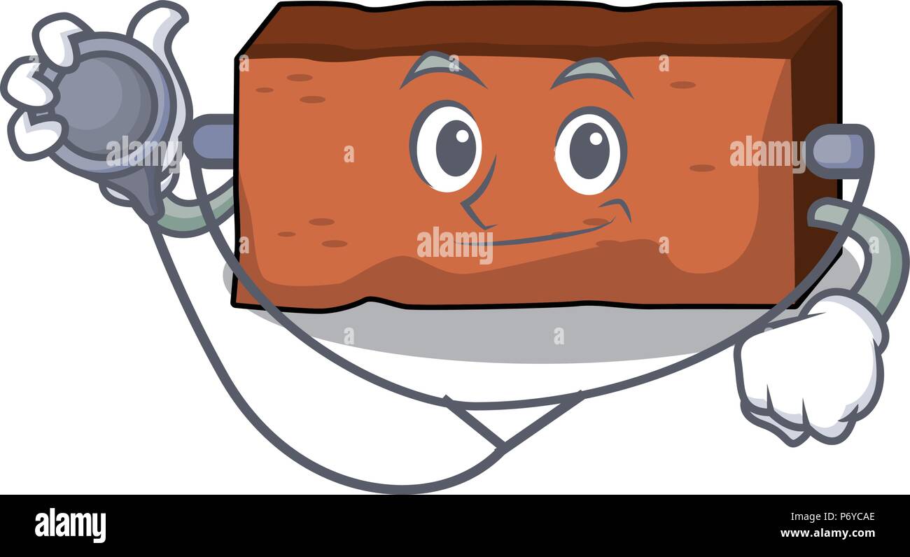 Doctor brick character cartoon style Stock Vector Image & Art - Alamy